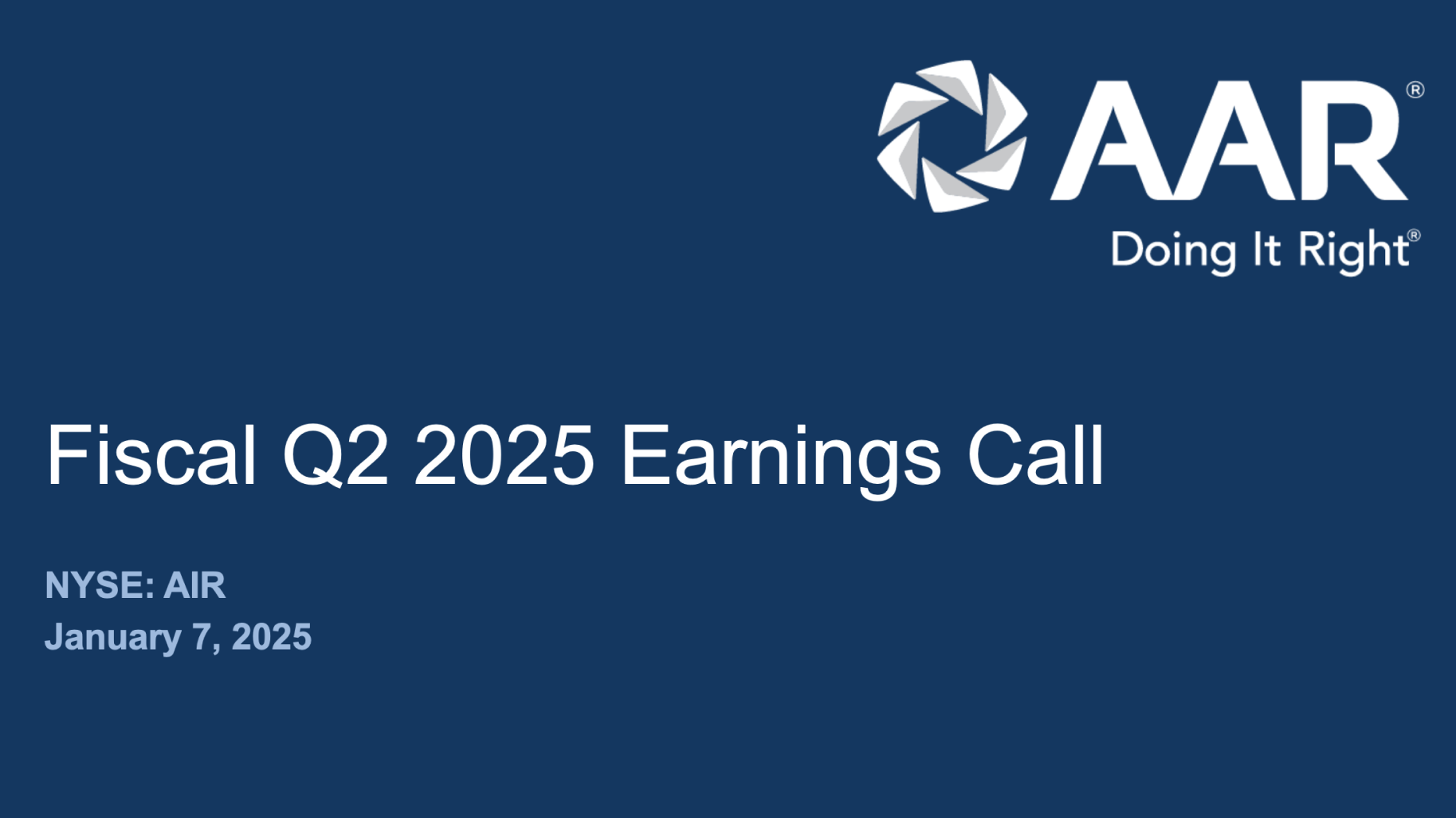 Investors | AAR CORP.